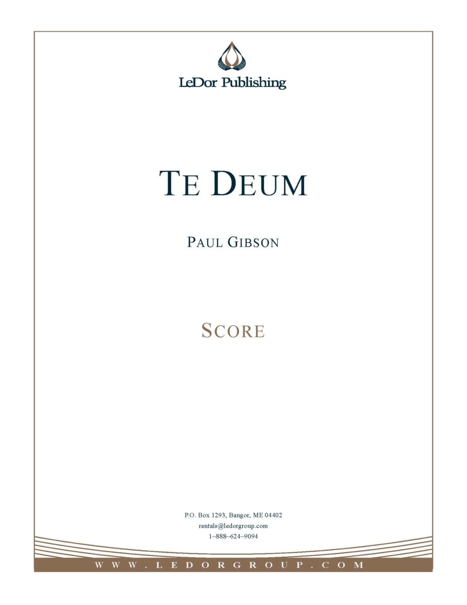 Te Deum - LeDor Publishing